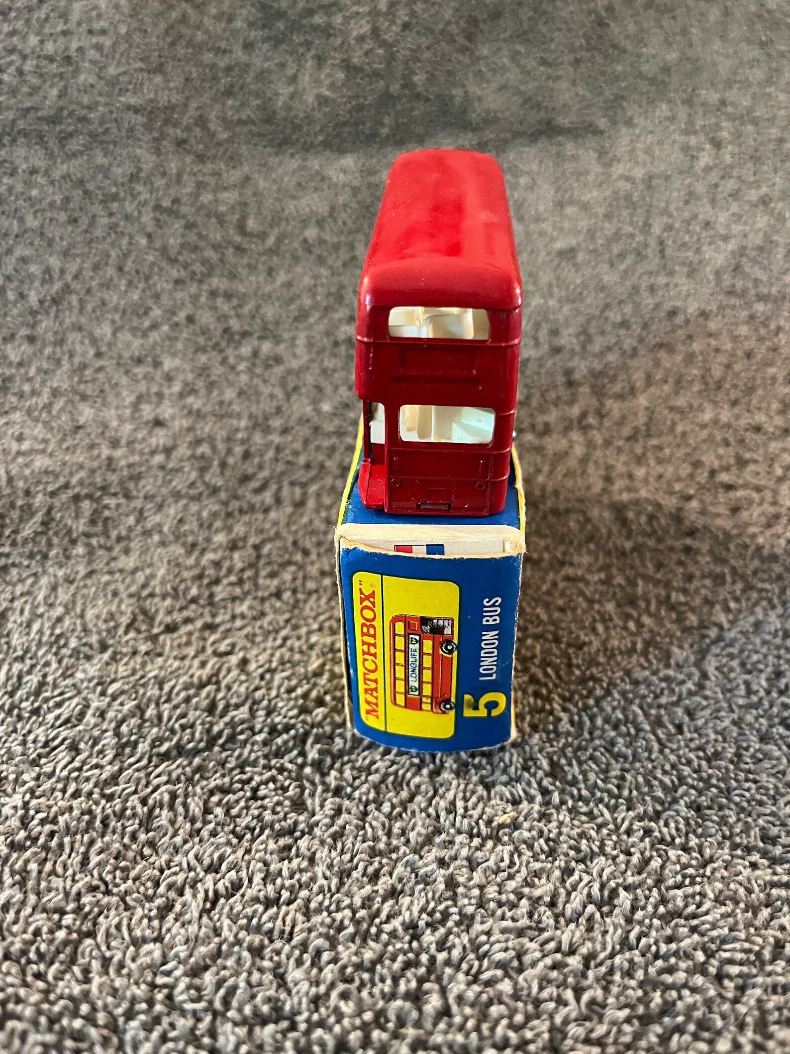 Vintage Matchbox No. 5 Route Master Bus With Decals “BP Visco Static ...