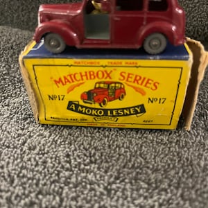 Vintage Matchbox No. 17 Austin Metropolitan Taxi - Etsy