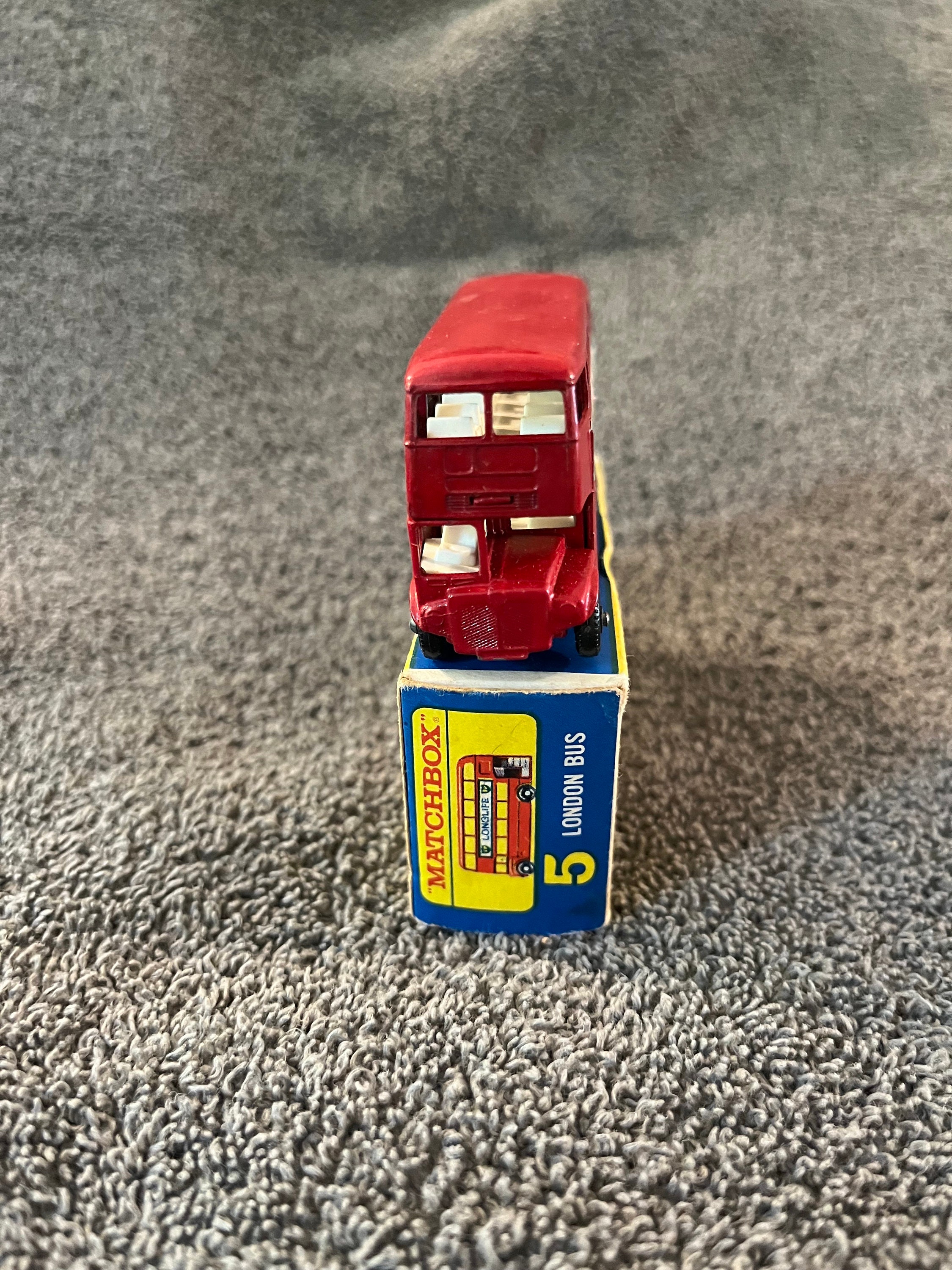Vintage Matchbox No. 5 Route Master Bus With Decals “BP Visco Static ...