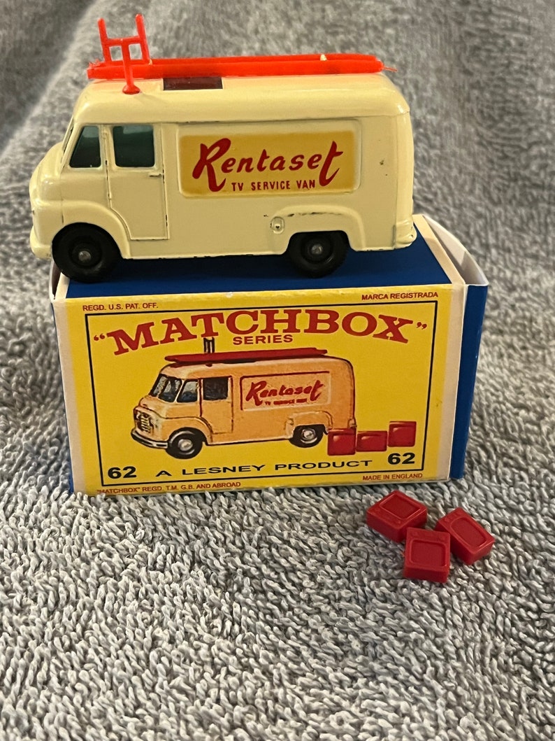 Vintage Matchbox Series No 62 Rentaset Van. - Etsy
