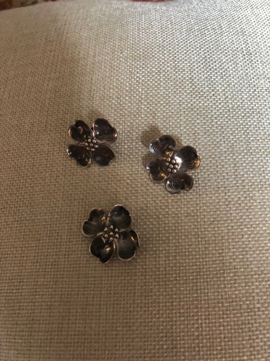 Stuart Nye Dogwood Earrings and Brooch Set - Etsy