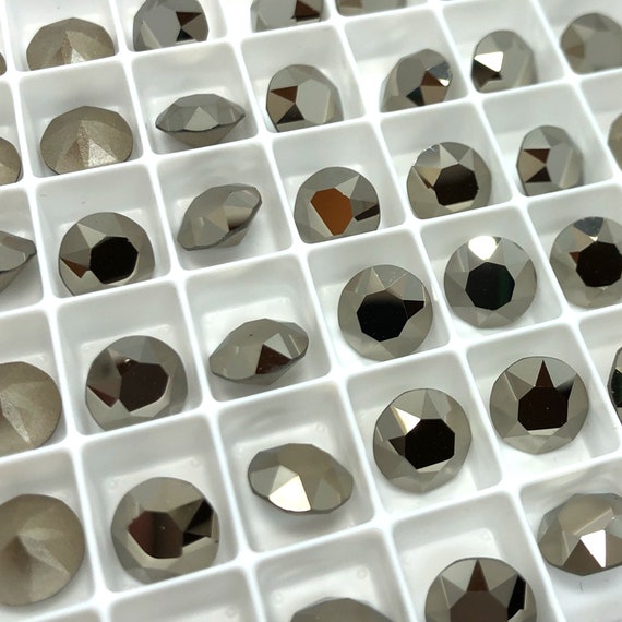 6pc SS39 Swarovski Chatons / Crystal Metallic Light Gold / - Etsy