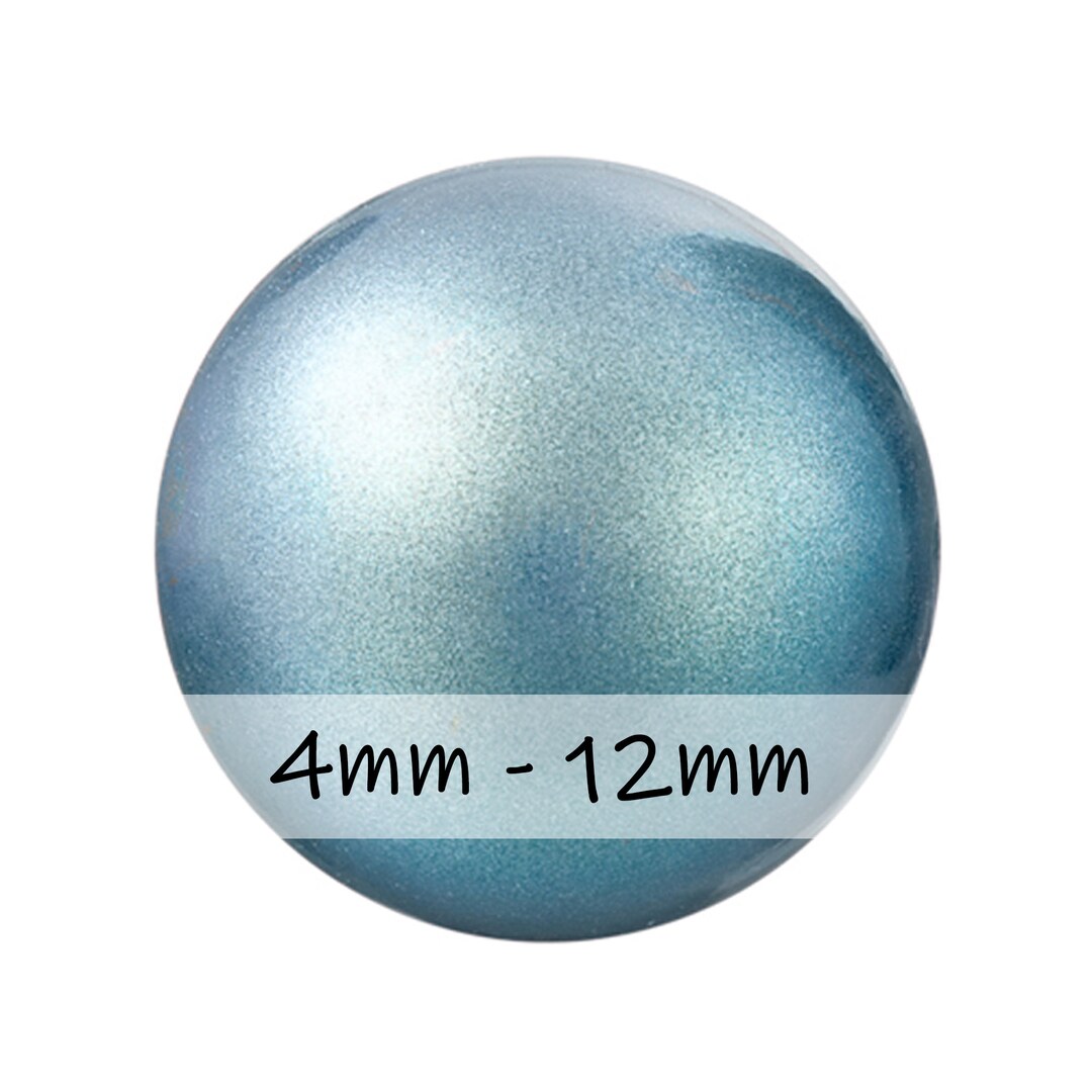 PEARLESCENT BLUE Preciosa Crystal Pearls | Alternative to Swarovski ...