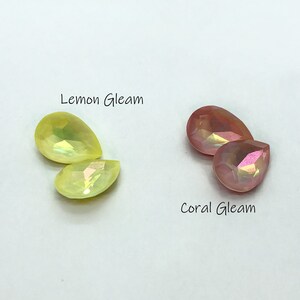 Faceted Crystals Pears / 2 SIZES! 18x13 & 14x10 / Gleam Coating ...
