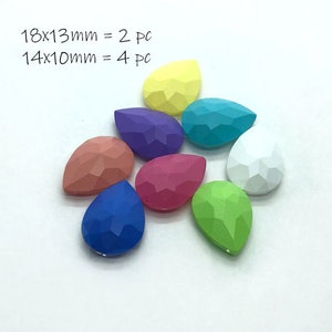 Faceted Crystals Pears / 2 SIZES! 18x13 & 14x10 / Gleam Coating ...