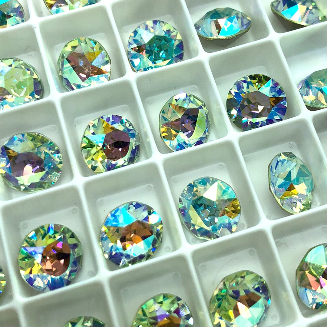 6pc SS39 Chrysolite AB Swarovski Crystal Chatons / Article # 1088 ...