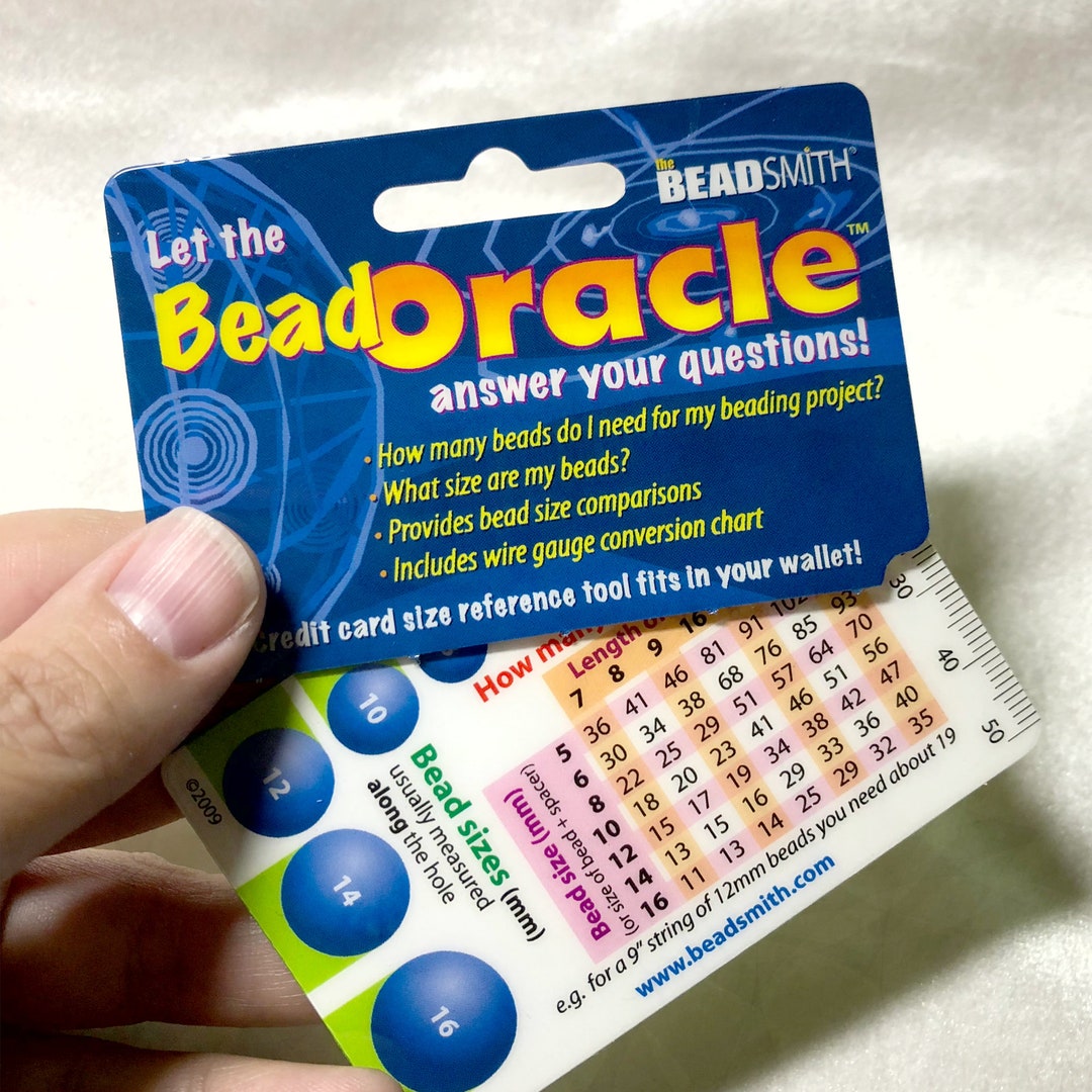Bead Oracle Wallet Card / 2-sides Filled With Helpful Beading ...