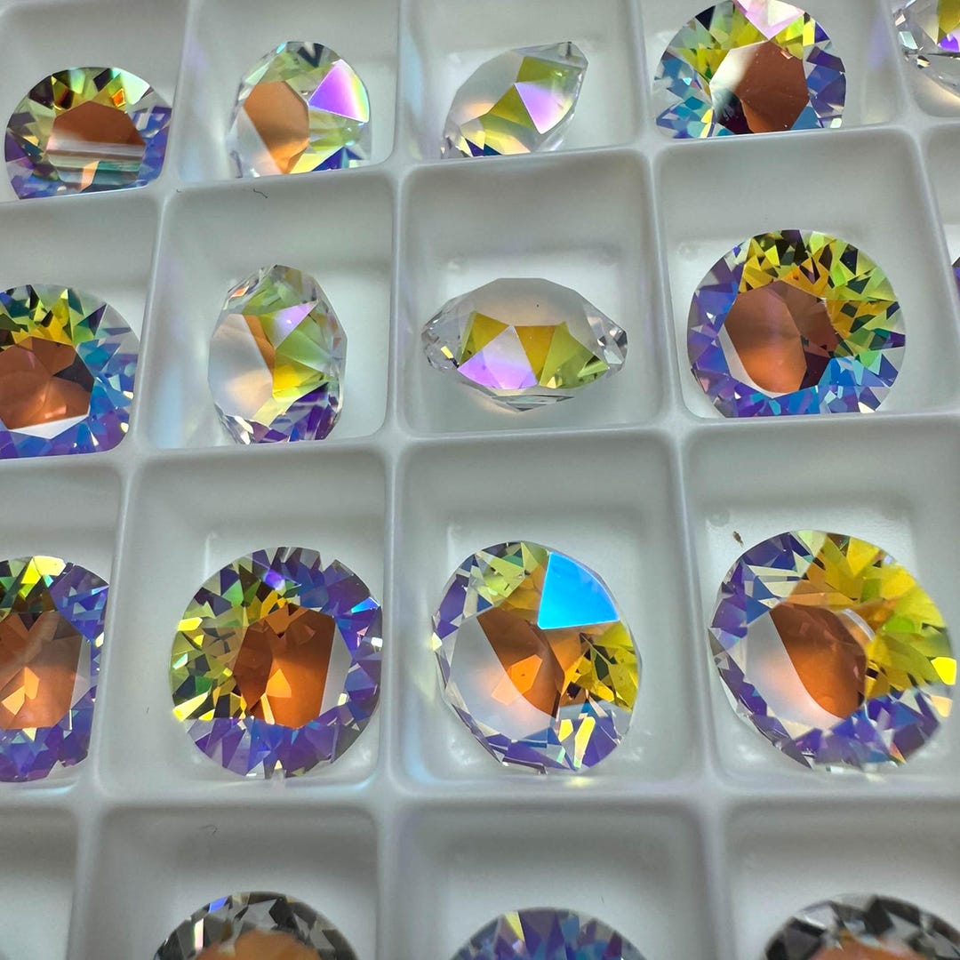 6pc SS39 Crystal Blue AB (UF) Brilliance Chatons / Article # 1088 ...