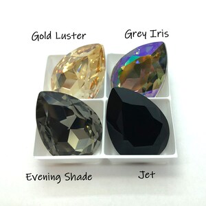 1pc 18x25mm Faceted Pear Crystal Stones / Multiple Colors! / Crystal ...
