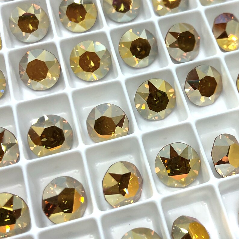 6pc SS39 Swarovski Chatons / Crystal Metallic Sunshine / - Etsy