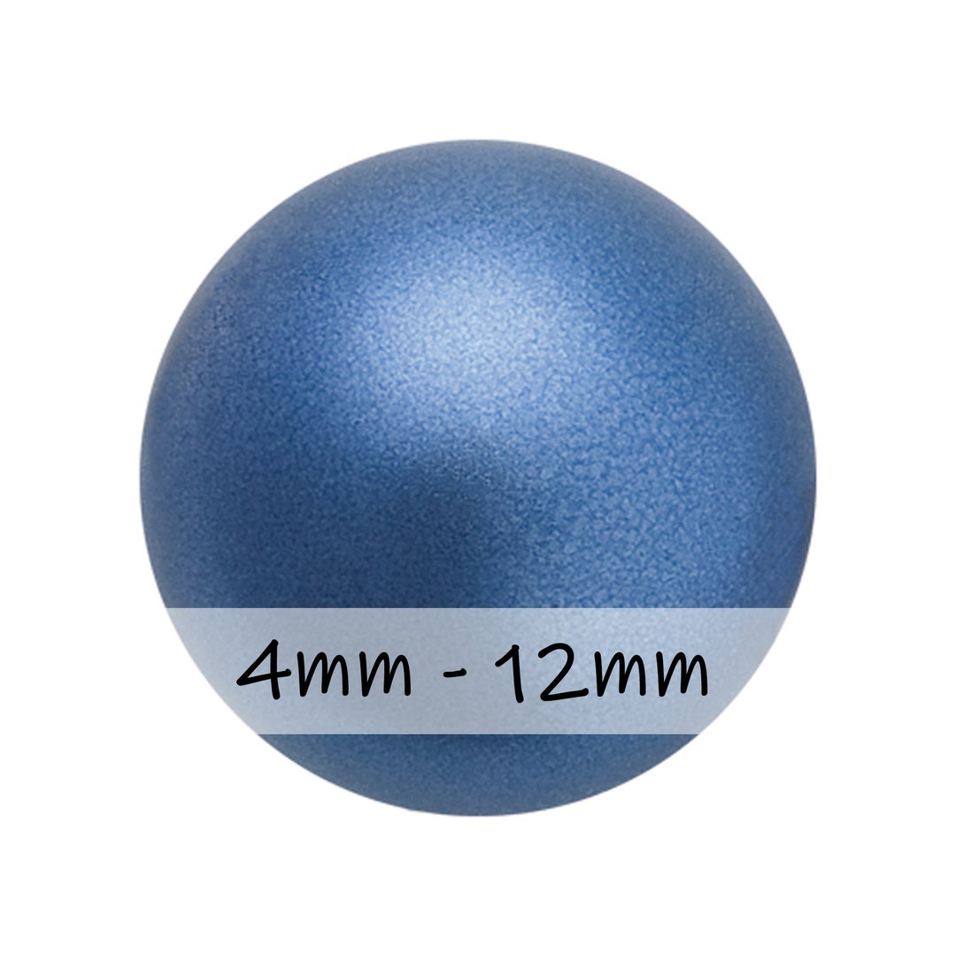 BLUE Preciosa Crystal Pearls | Alternative to Swarovski | Maxima Nacre ...