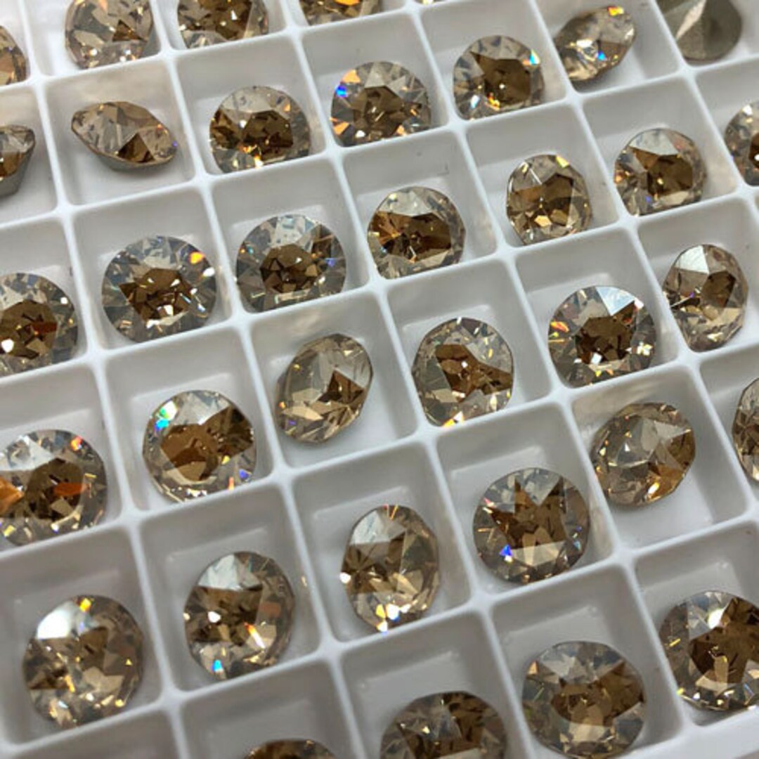 6pc SS39 Swarovski Chatons / Golden Shadow / Article 1088 / Swarovski ...