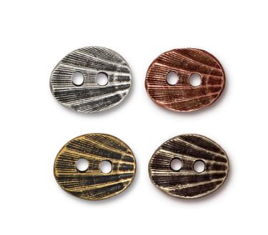 1 PC TierraCast OVAL SHELL Botón / 4 colores para - Etsy España