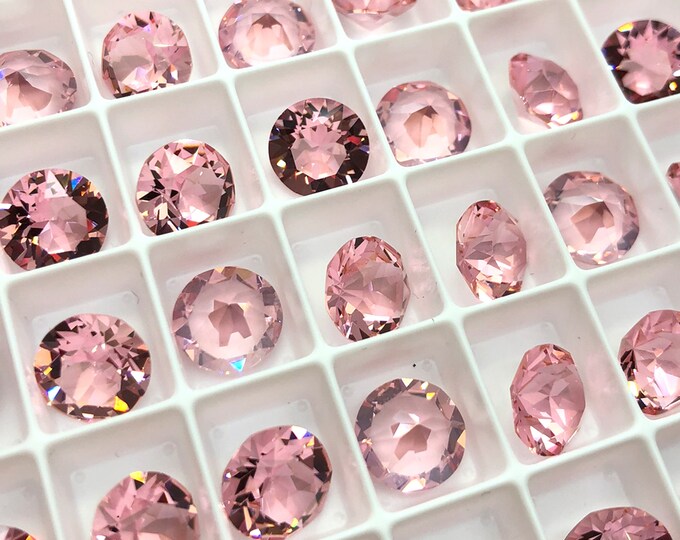 6pc SS39 Light Rose Ignite EHA Brilliance Chatons / Article # 1088 ...