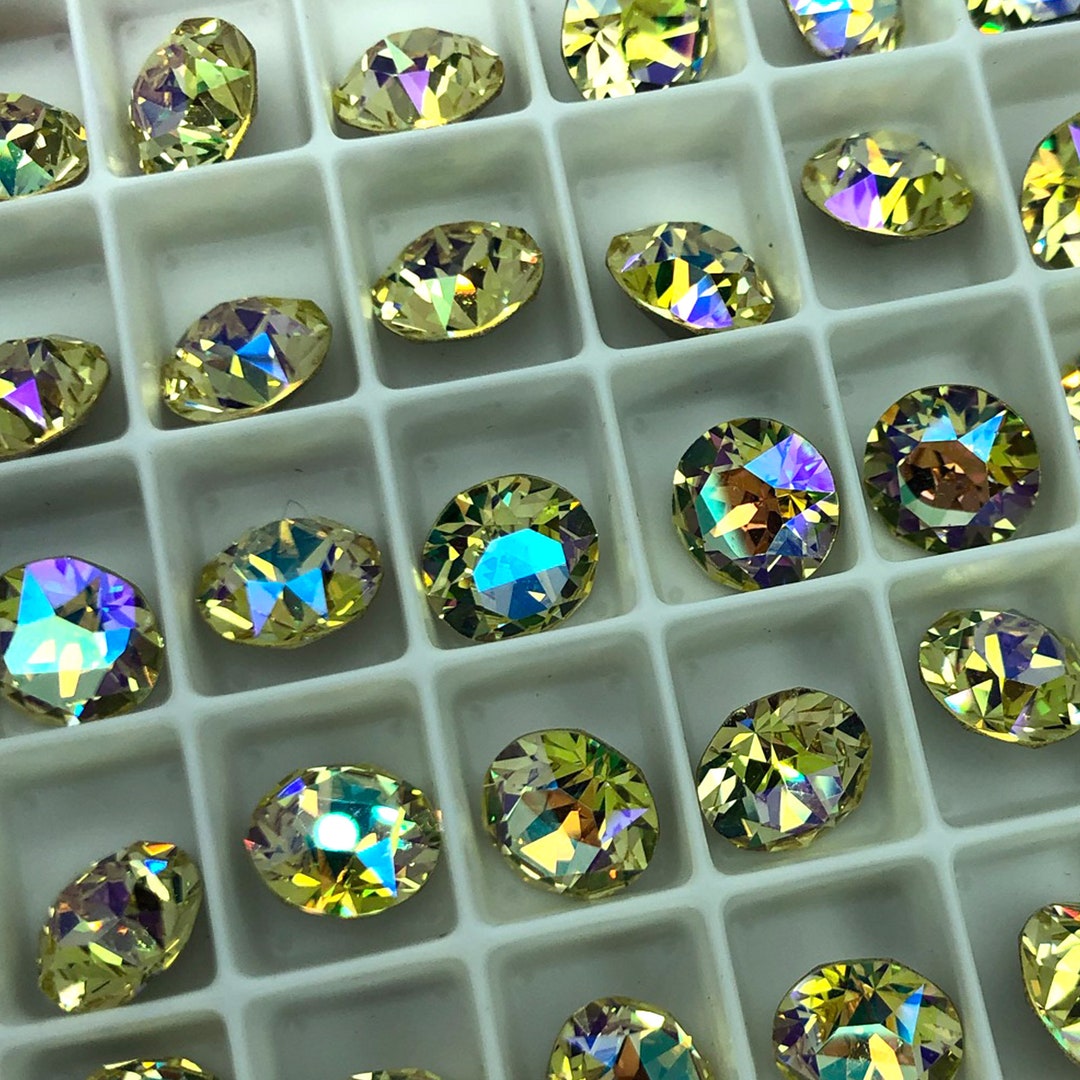 6pc SS39 Swarovski Chatons / Jonquil Glacier Blue / Article # 1088 ...