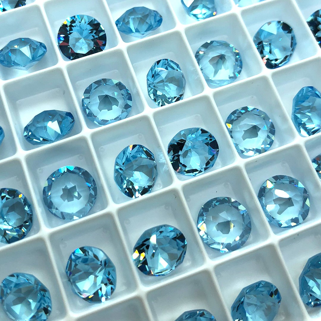 6pc SS39 Aquamarine Ignite EHA Brilliance Chatons / Article # 1088 ...