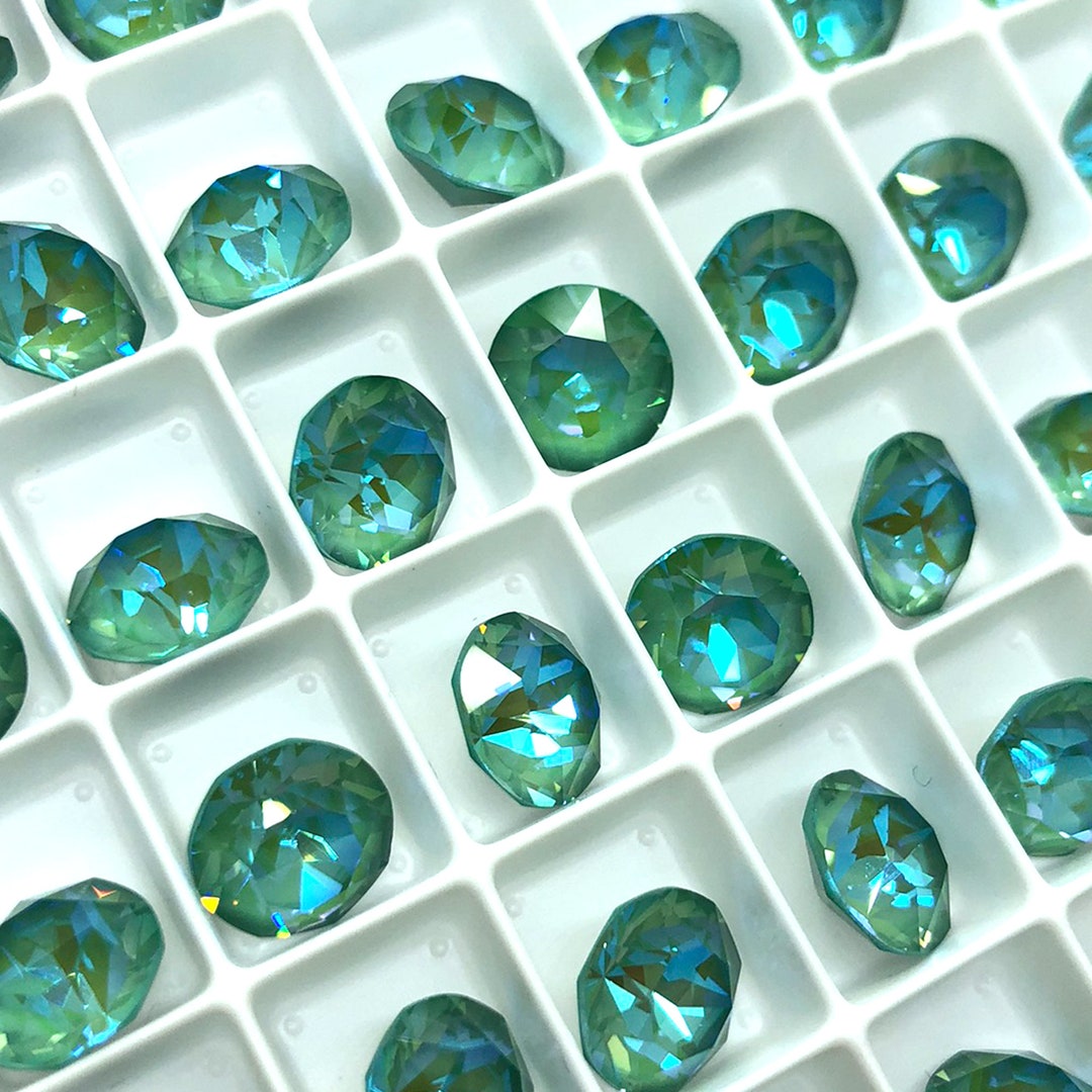 6pc SS39 Swarovski Chatons / Silky Sage Delite / Article - Etsy