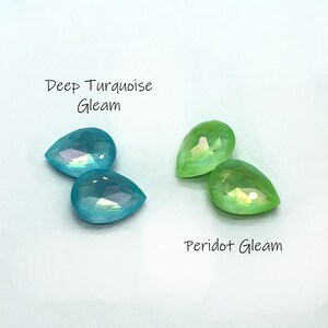 Faceted Crystals Pears / 2 SIZES! 18x13 & 14x10 / Gleam Coating ...