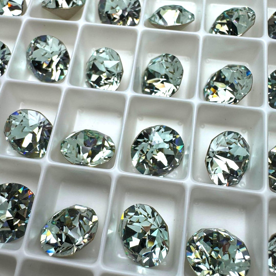 6pc SS39 Light Azore Brilliance Chatons / Article # 1088 / Austrian ...
