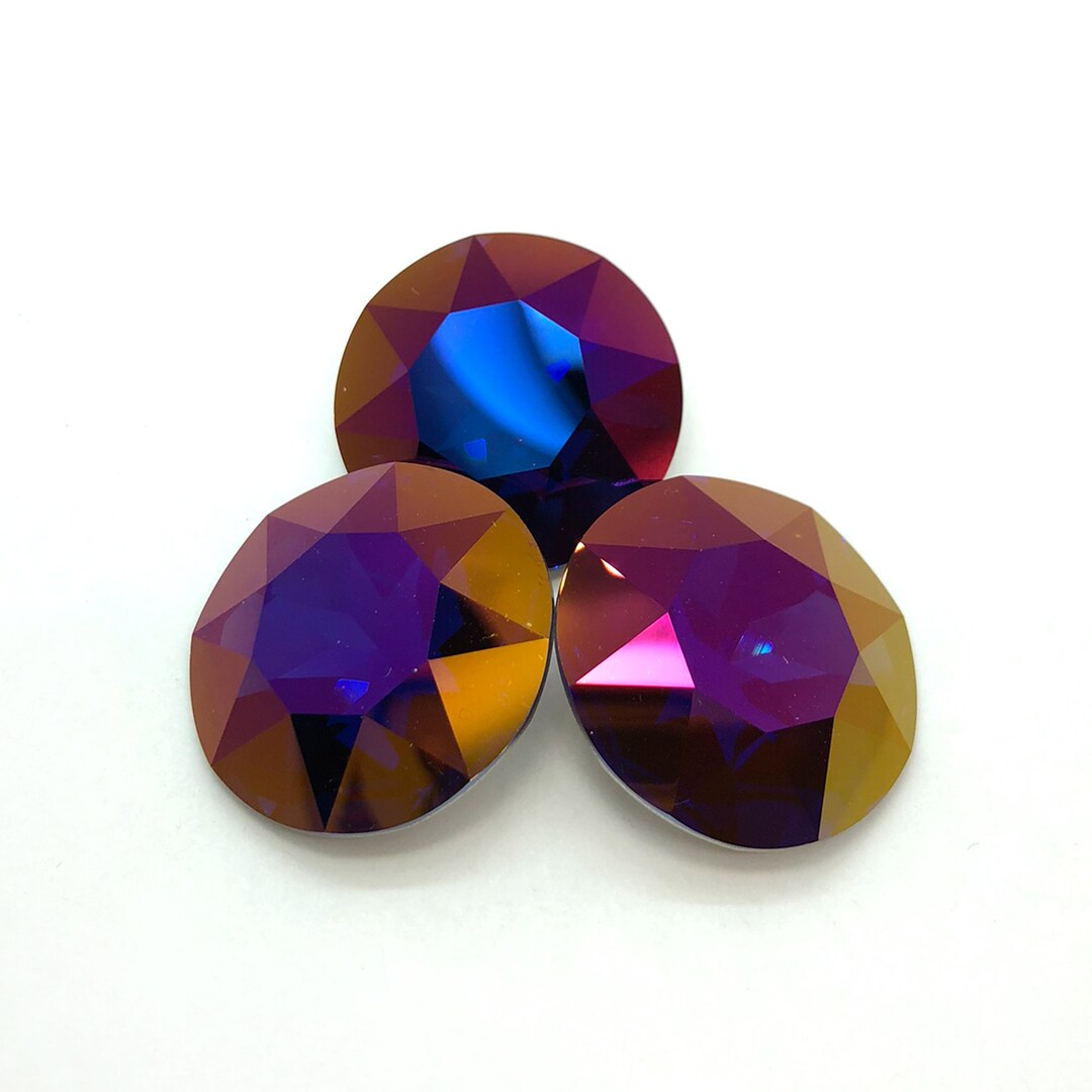 1 Pc 27mm Majestic Blue Brandy EHA Brilliance Fancy Stone / Article ...