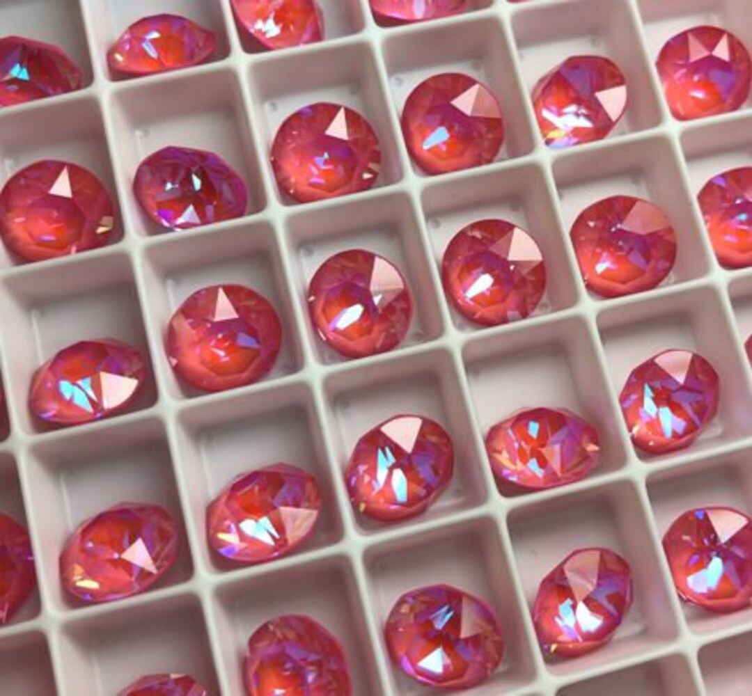 6pc SS39 Swarovski Chatons / Lotus Pink Delite / Article - Etsy