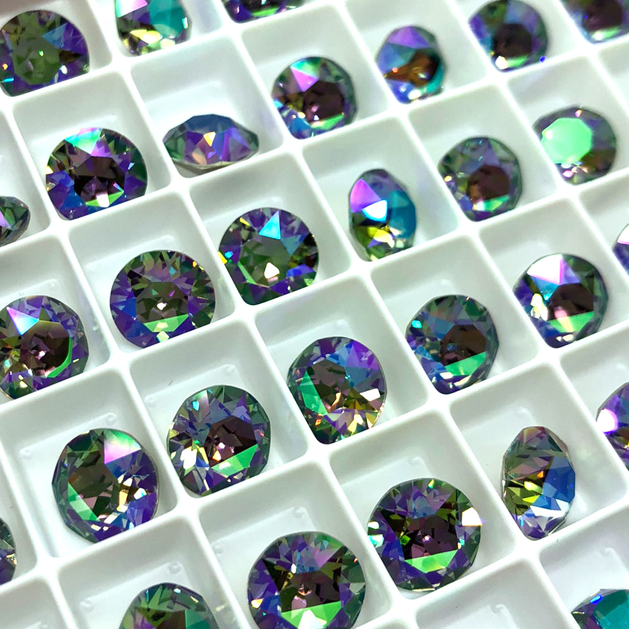 6pc SS39 Swarovski Chatons / Crystal Paradise Shine / Article - Etsy