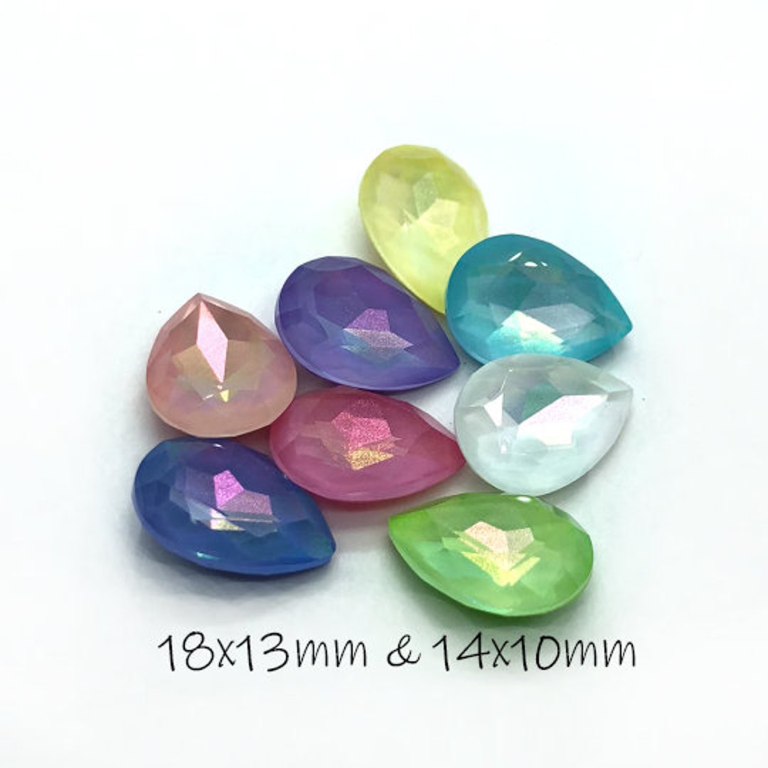 Faceted Crystals Pears / 2 SIZES! 18x13 & 14x10 / Gleam Coating ...