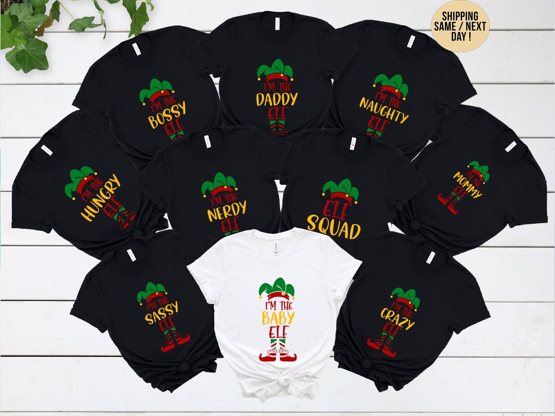 Family Group Christmas Elf Shirts,custom the Elf Shirt,custom Elf Shirt ...
