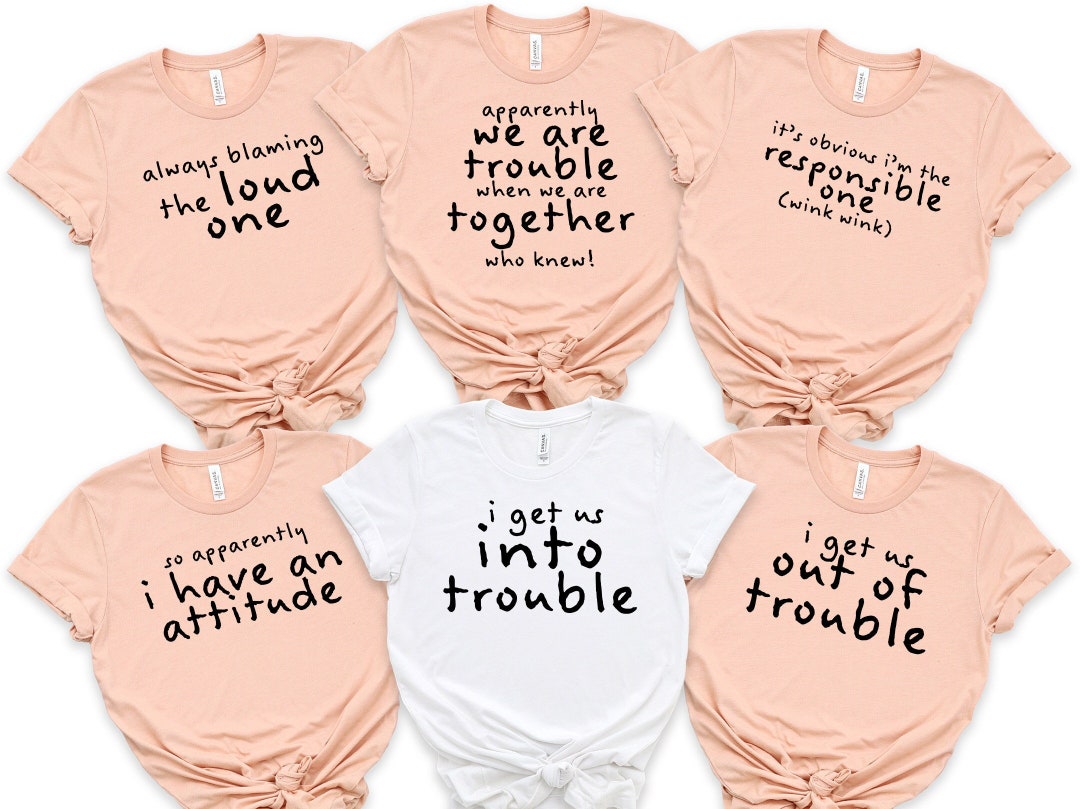 Funny Friend Group Shirt Matching Girl Group T-shirt - Etsy