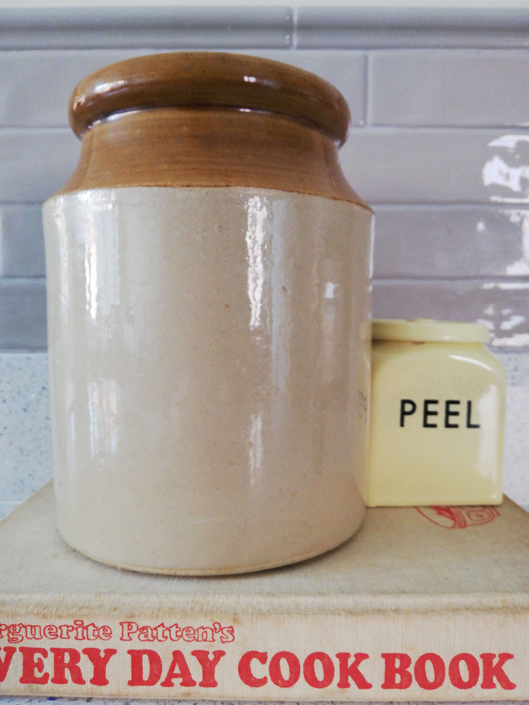 Vintage Stoneware Large Salt Glazed Jar/ Pot Utensil Holder - Etsy UK