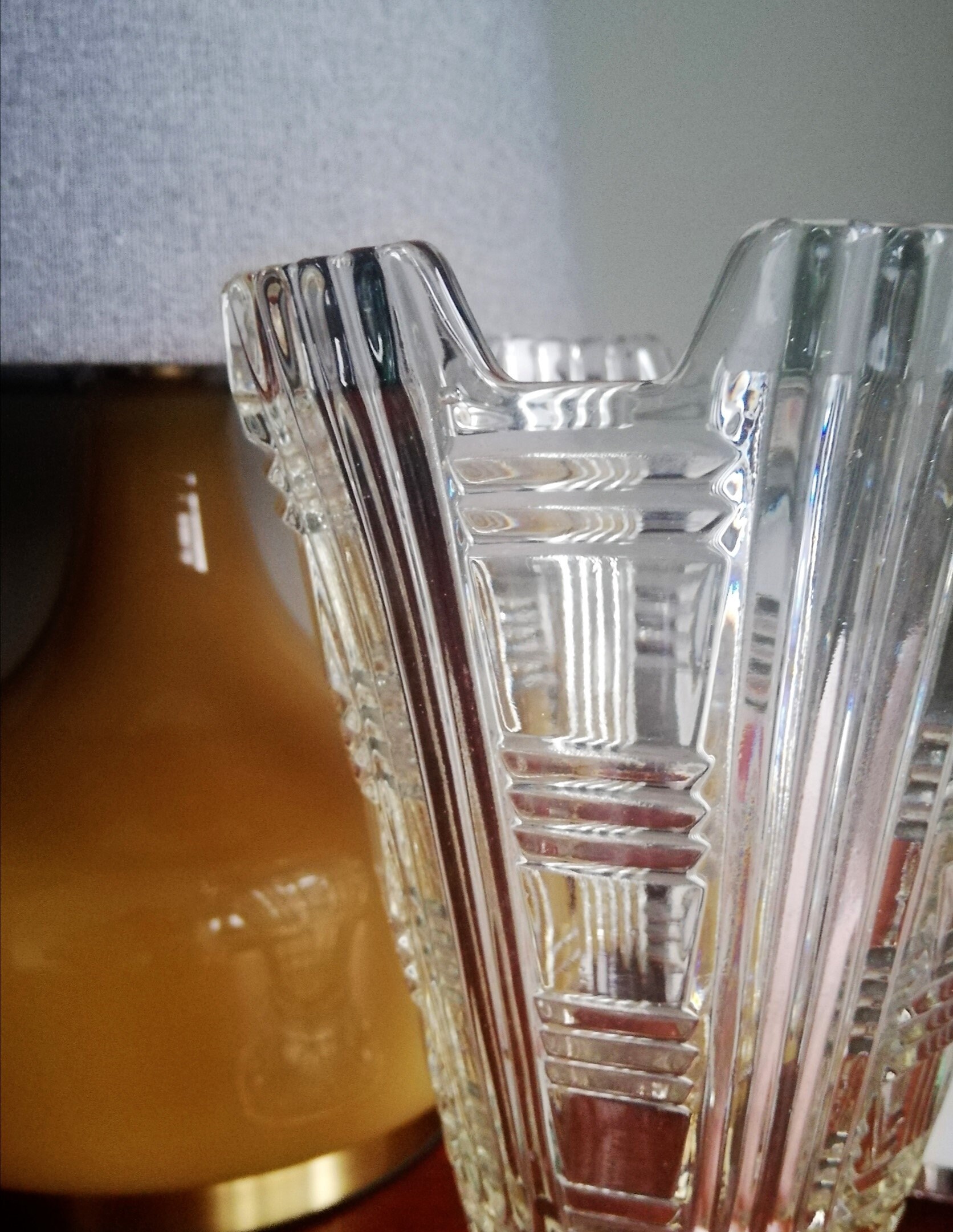 Vintage 1930s Art Deco Sowerby Glass Large Celery Vase Flint - Etsy UK