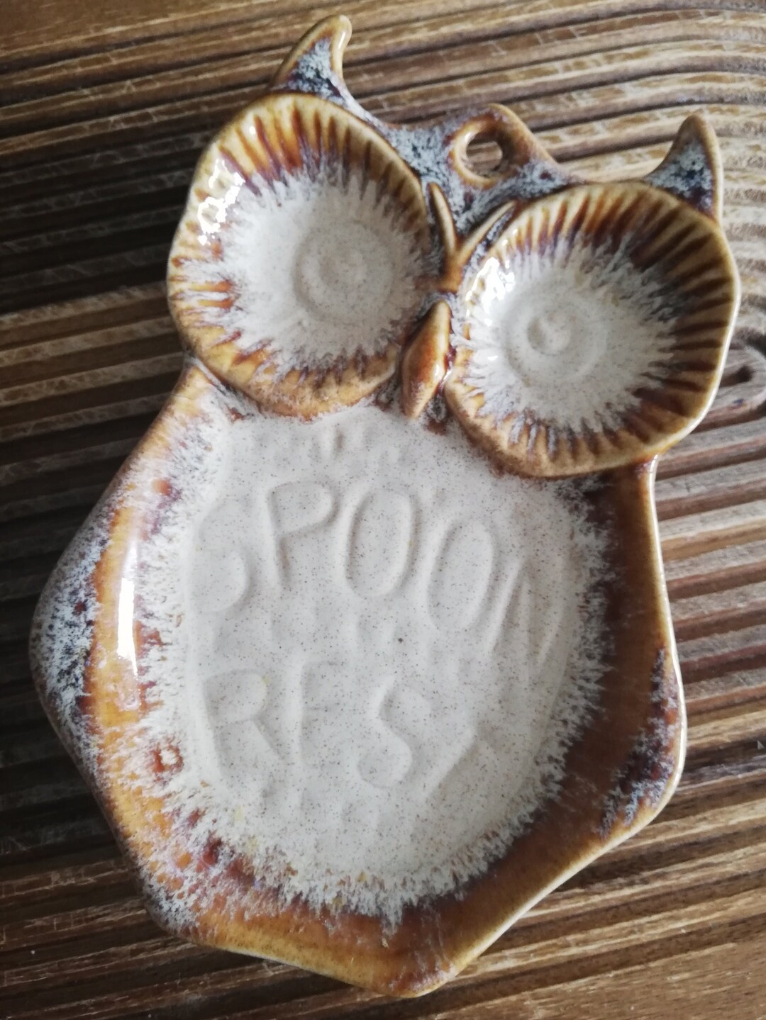 Vintage 1980s Fosters Pottery Owl Spoon Rest Wall Hanging - Etsy