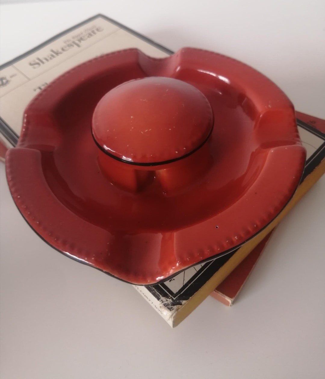 Antique Carlton Ware Ashtray: 1920s Orange & Black Pottery - Etsy UK
