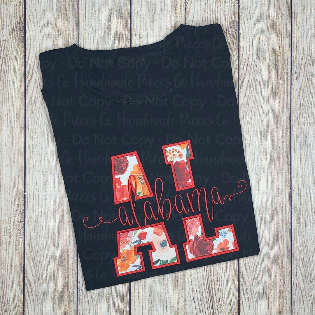 State Abbreviation Shirt, State Pride Shirt, Applique Tee, Garment Dyed ...