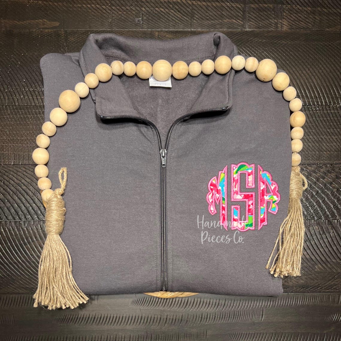Embroidered Monogram Jacket, Monogrammed Jacket, Monogram Sweatshirt ...