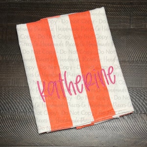 Embroidered Beach Towel With Name, Beach Towel, Embroidered Beach Towel ...