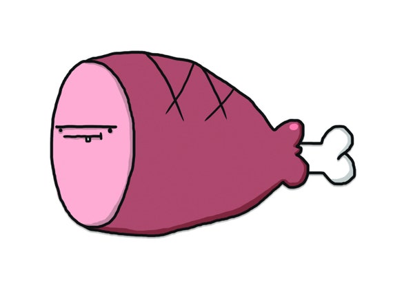 The Ham Sticker Laptop sticker vinyl decal art sticker | Etsy