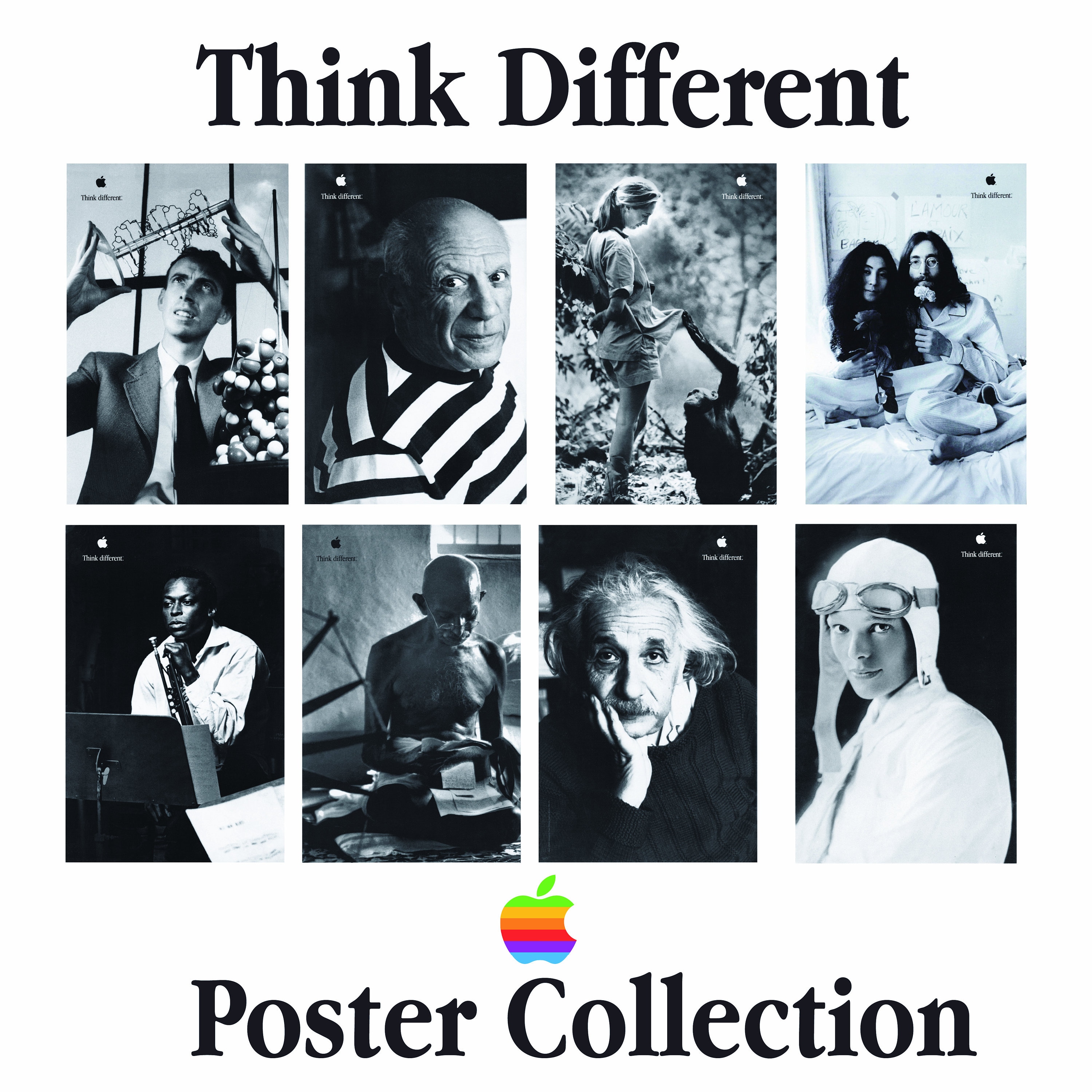 Apple Think Different Vintage Style Posters | Etsy