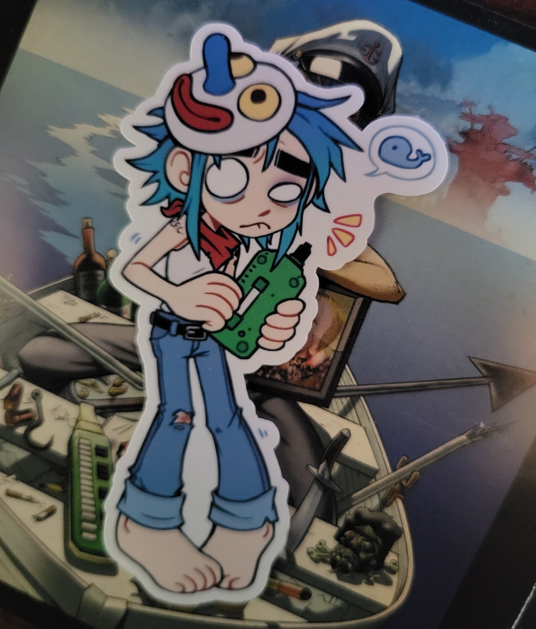 2D Gorillaz Inspired 3.5in Glossy Vinyl Sticker - Etsy