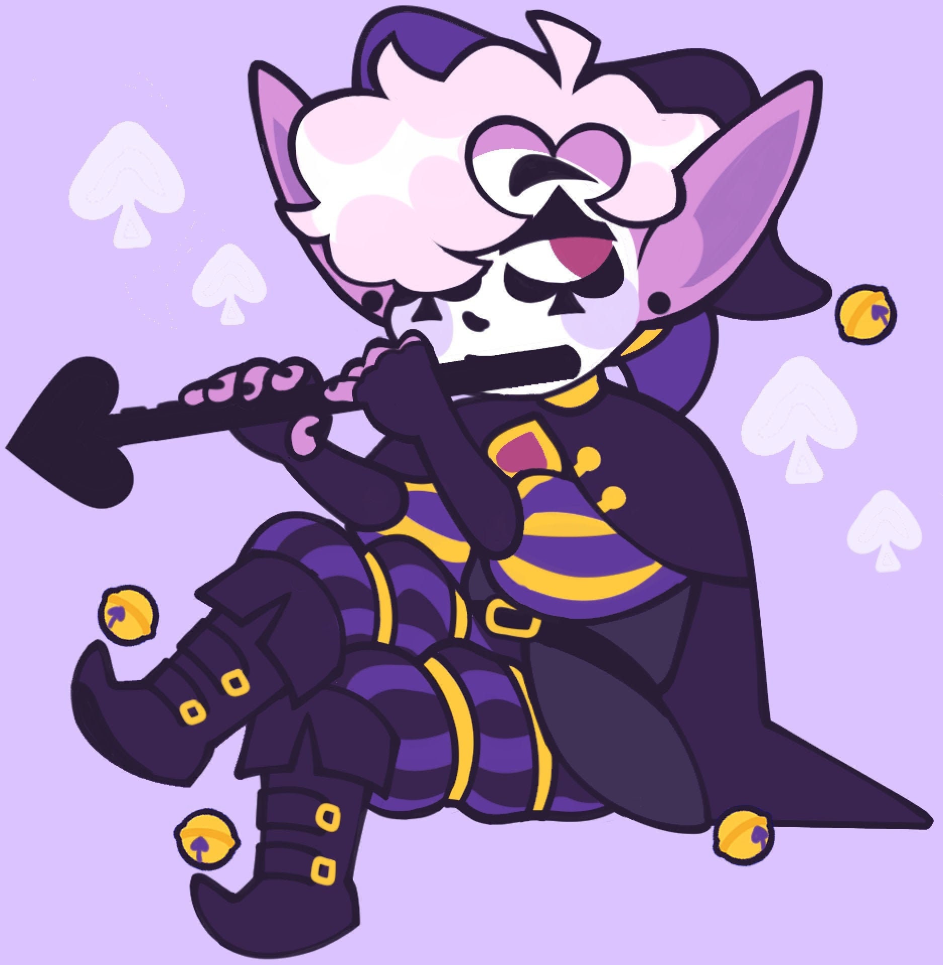 Fool of Spades 3in. Jester Charm Single Sided Clear | Etsy