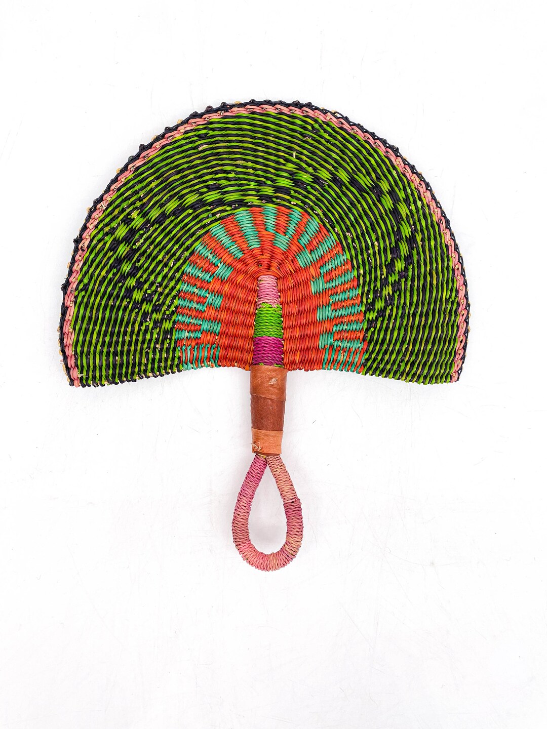 African Bolga Fan / Colorful Woven Fan / Decorative Wall Fan - Etsy