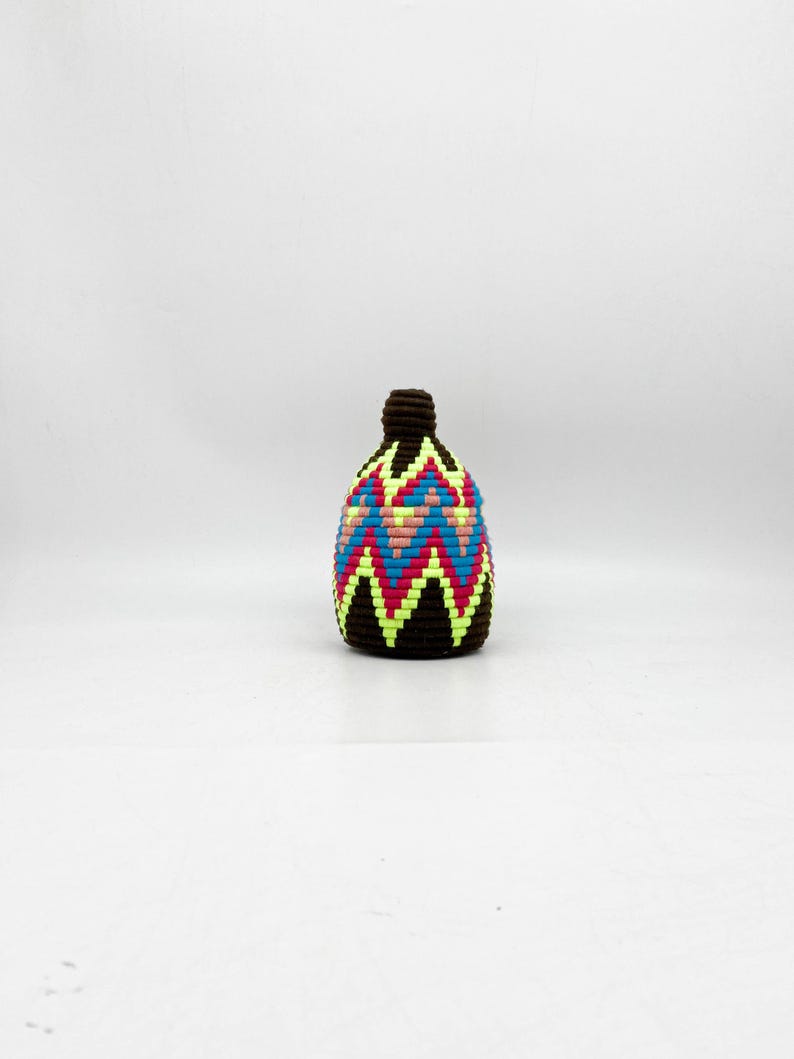 Colorful Moroccan Berber Basket With Lid / Handmade Basket From Morocco ...