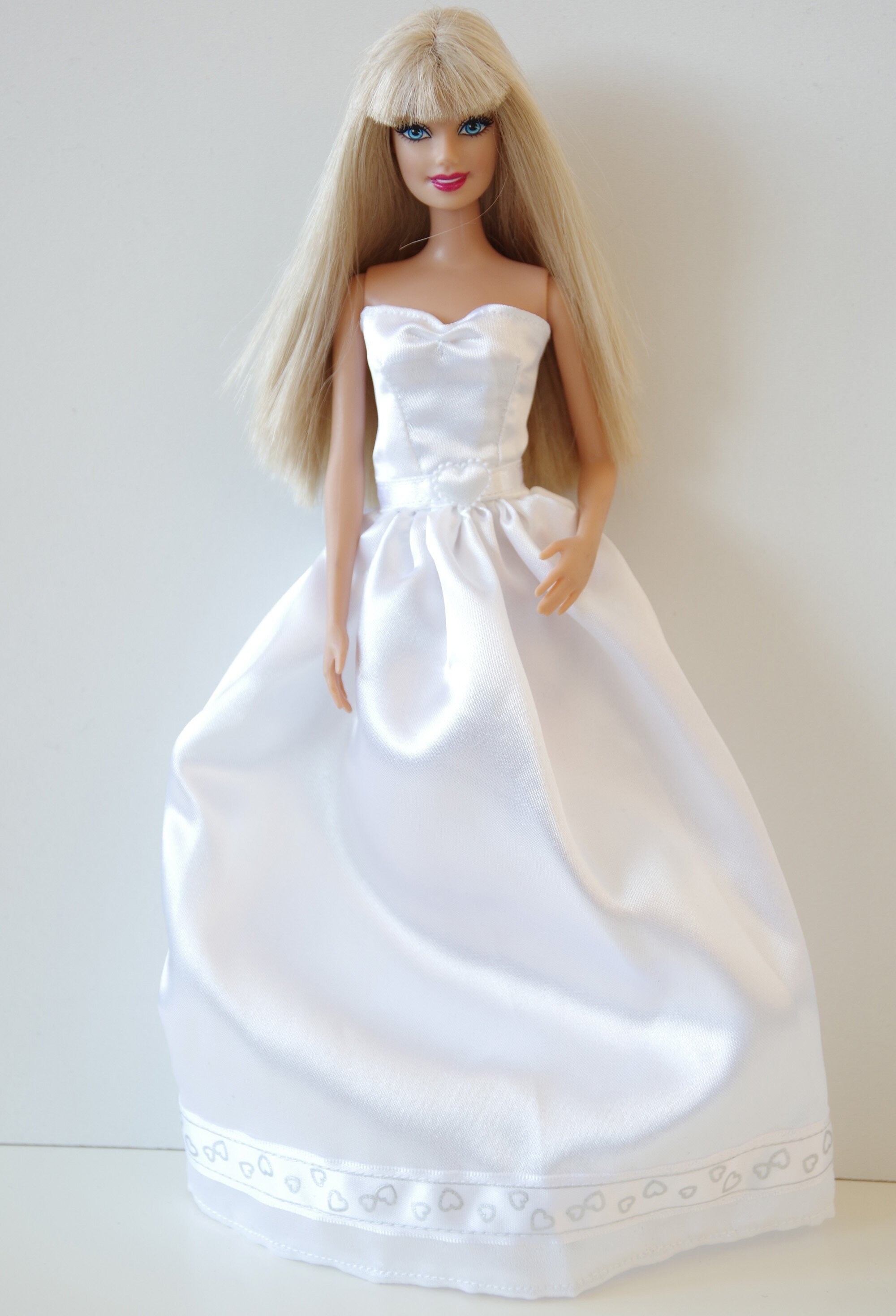 White wedding dress for Barbie | Etsy