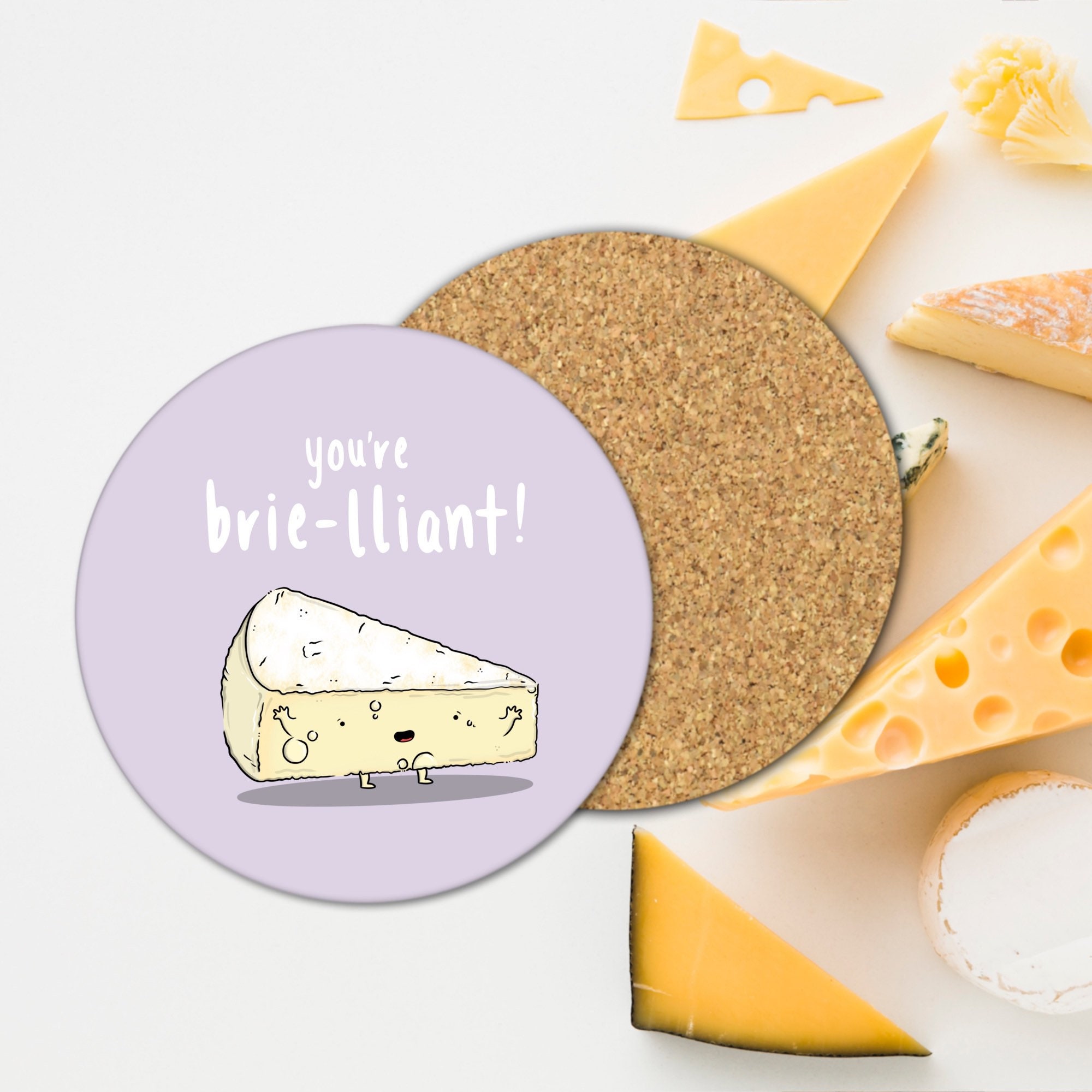 Brie Birthday Range Greeting Card Coaster Gift Wrap & - Etsy