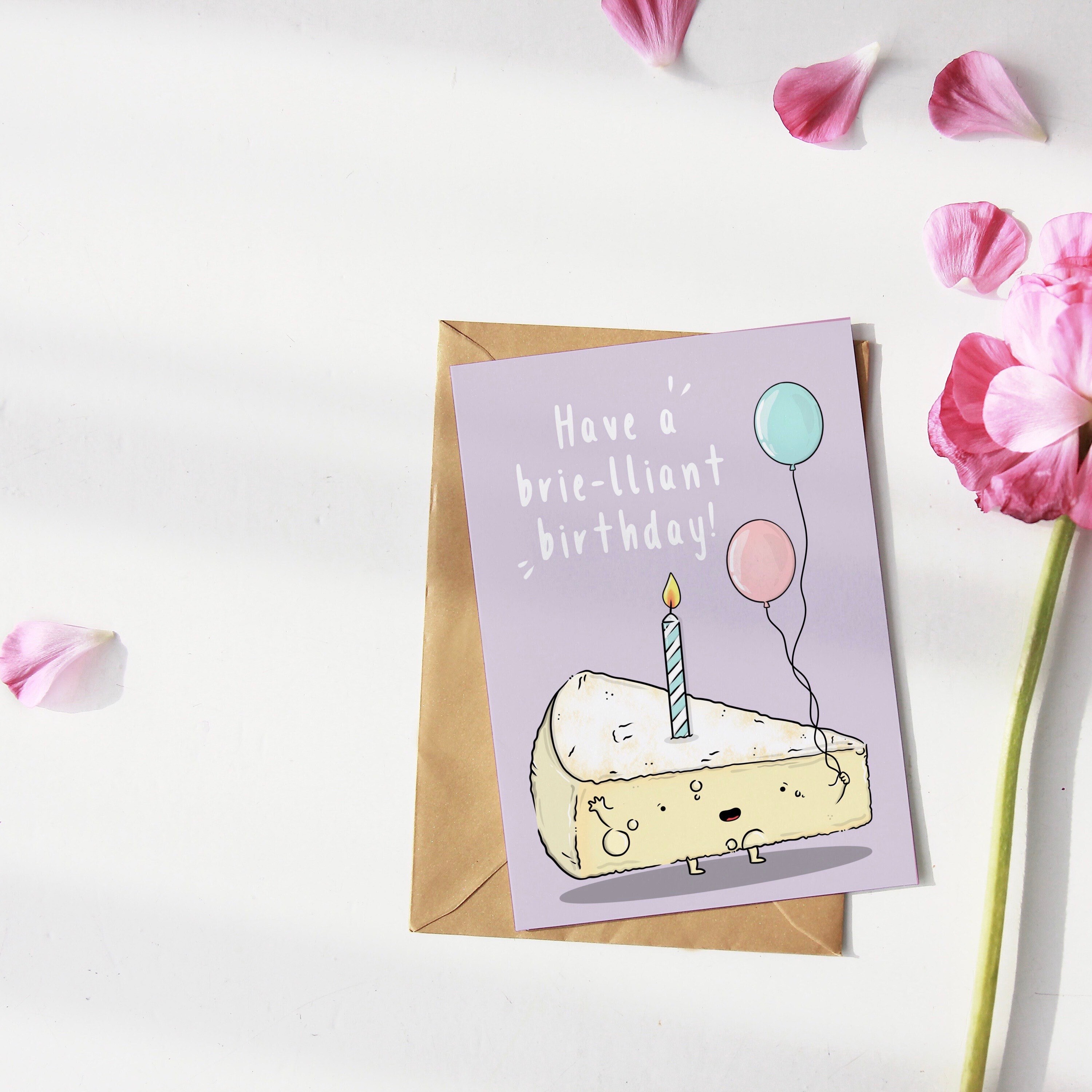 Brie Birthday Range Greeting Card Coaster Gift Wrap & - Etsy