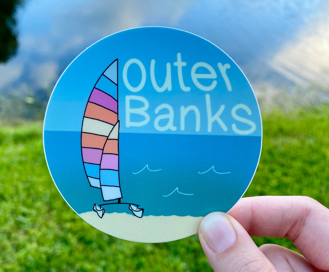 Outer Banks Sticker | OBX | North Carolina | Laptop and Water Bottle ...