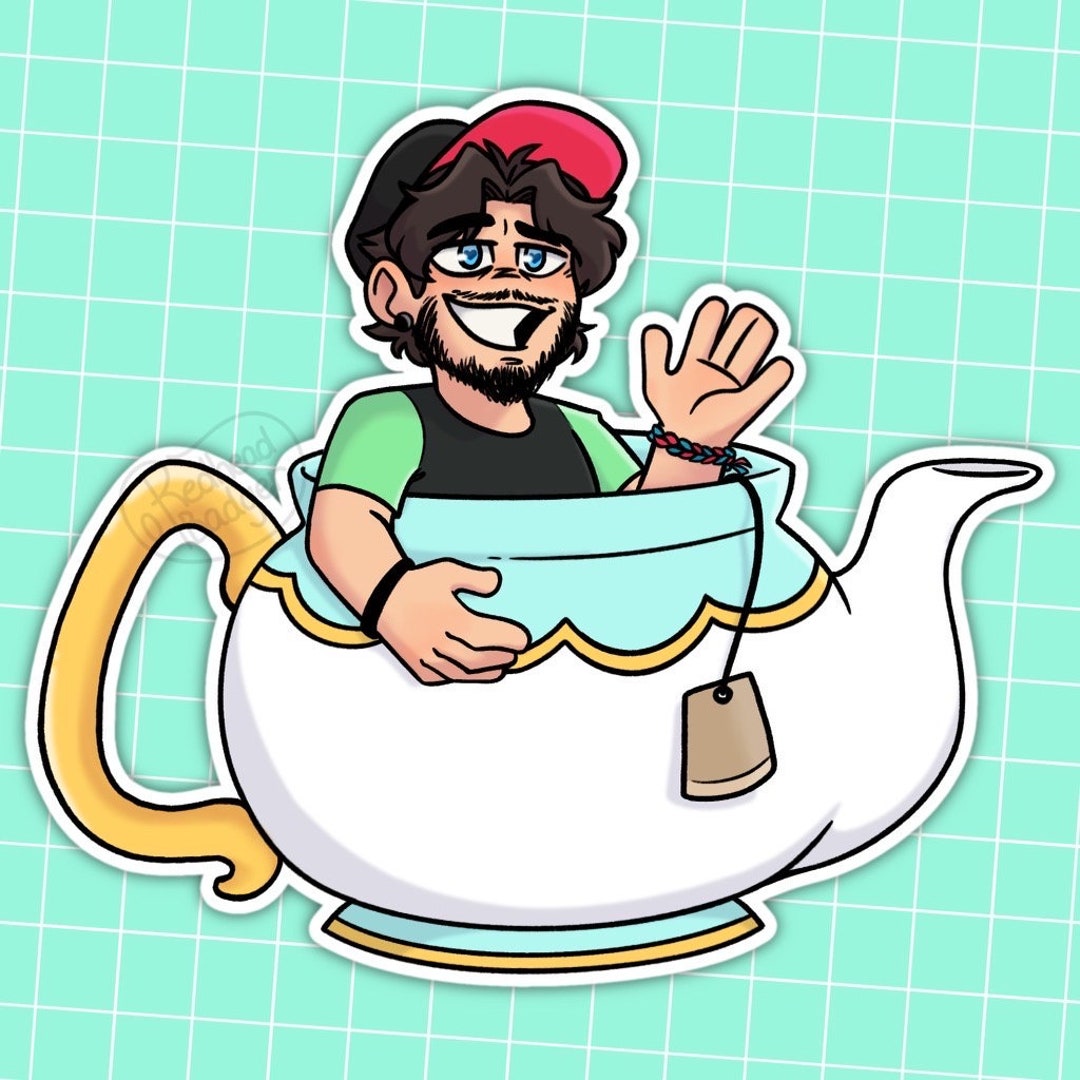 Tea Party Egos Youtuber Stickers - Etsy