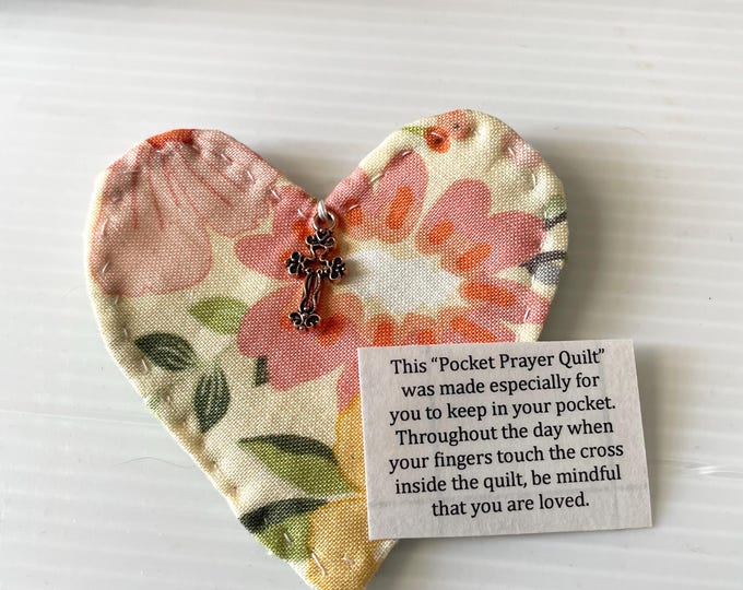 Heart Shaped Pocket Prayer Quilt - Etsy