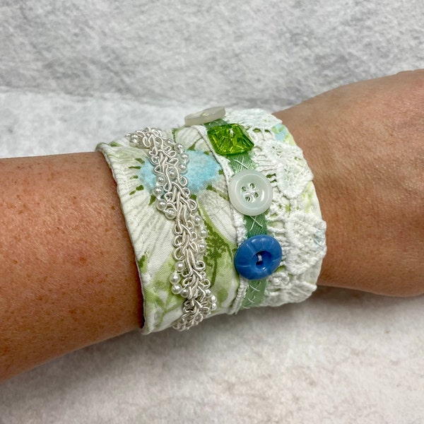 Fabric Cuff Bracelet - Etsy
