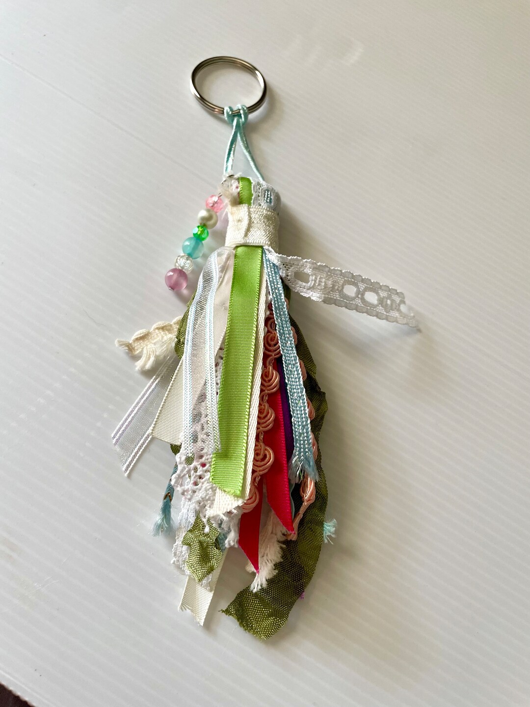 Ribbon Tassel Shabby Chic Inspired for Keychains, Junk Journals, Bag ...